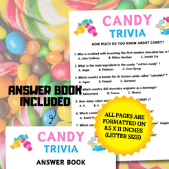 Candy Trivia Game | Candy Knowledge Quiz Game – Funny Print For You