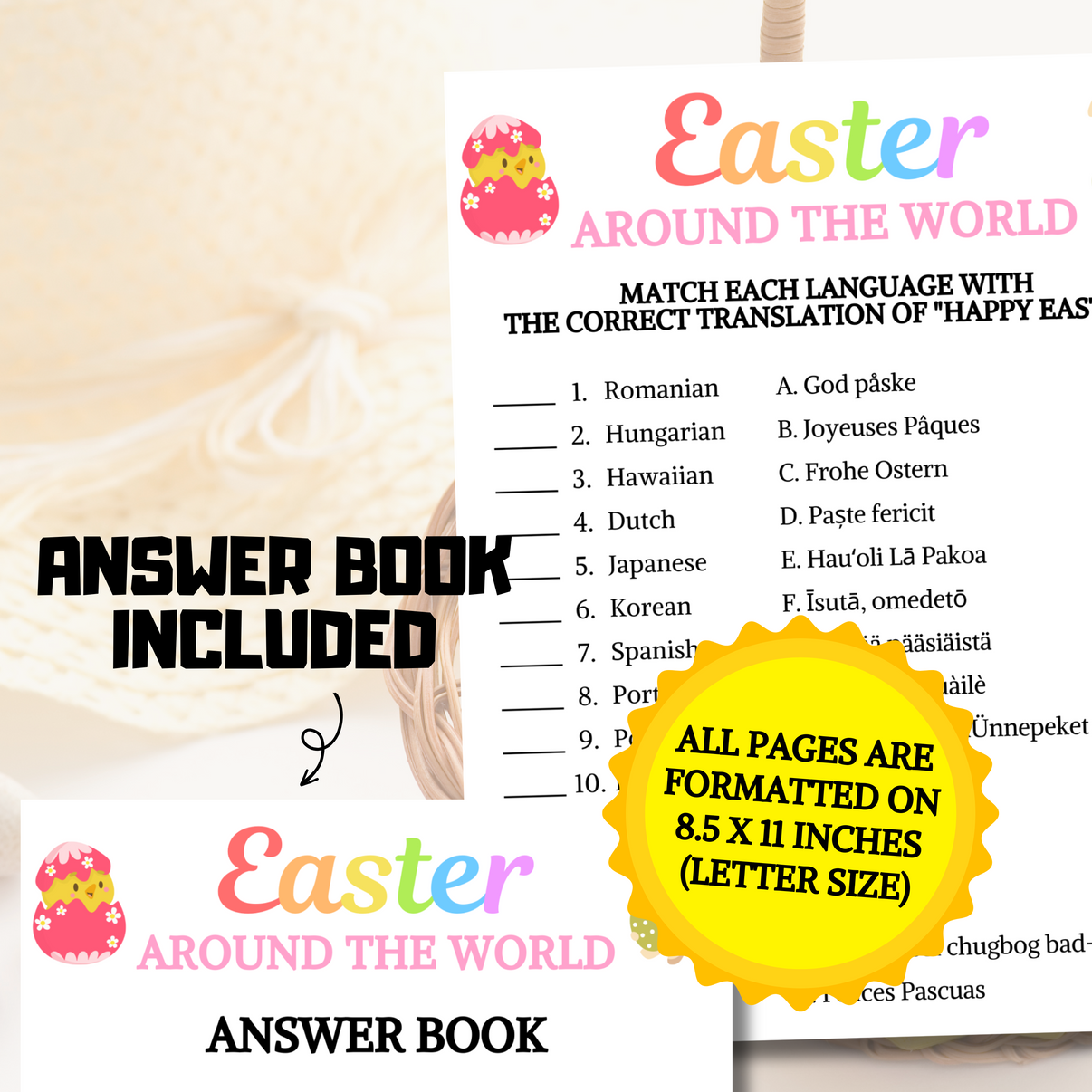 Easter Around The World Game | Say Happy Easter Around The World ...