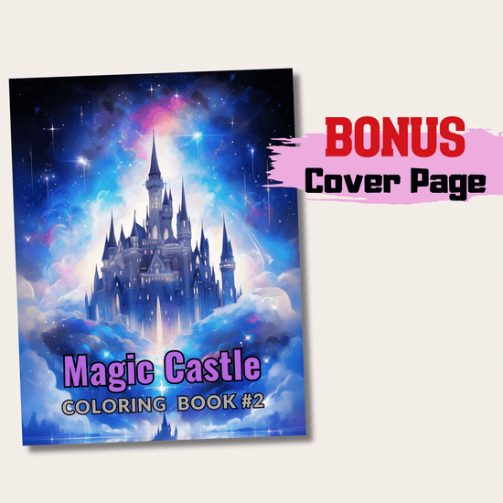 20 Pages Magic Castle Coloring Book, Fun and Educational Activity for ...