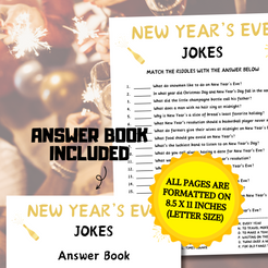 New Year's Eve Jokes Game | New Years Riddle Me This Game – Funny Print ...
