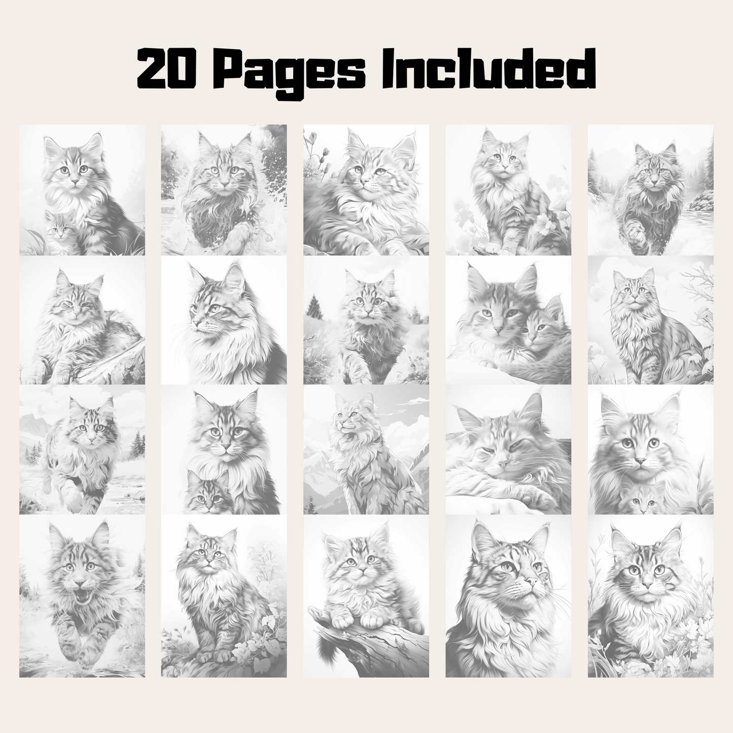 norwegian forest cat coloring pages