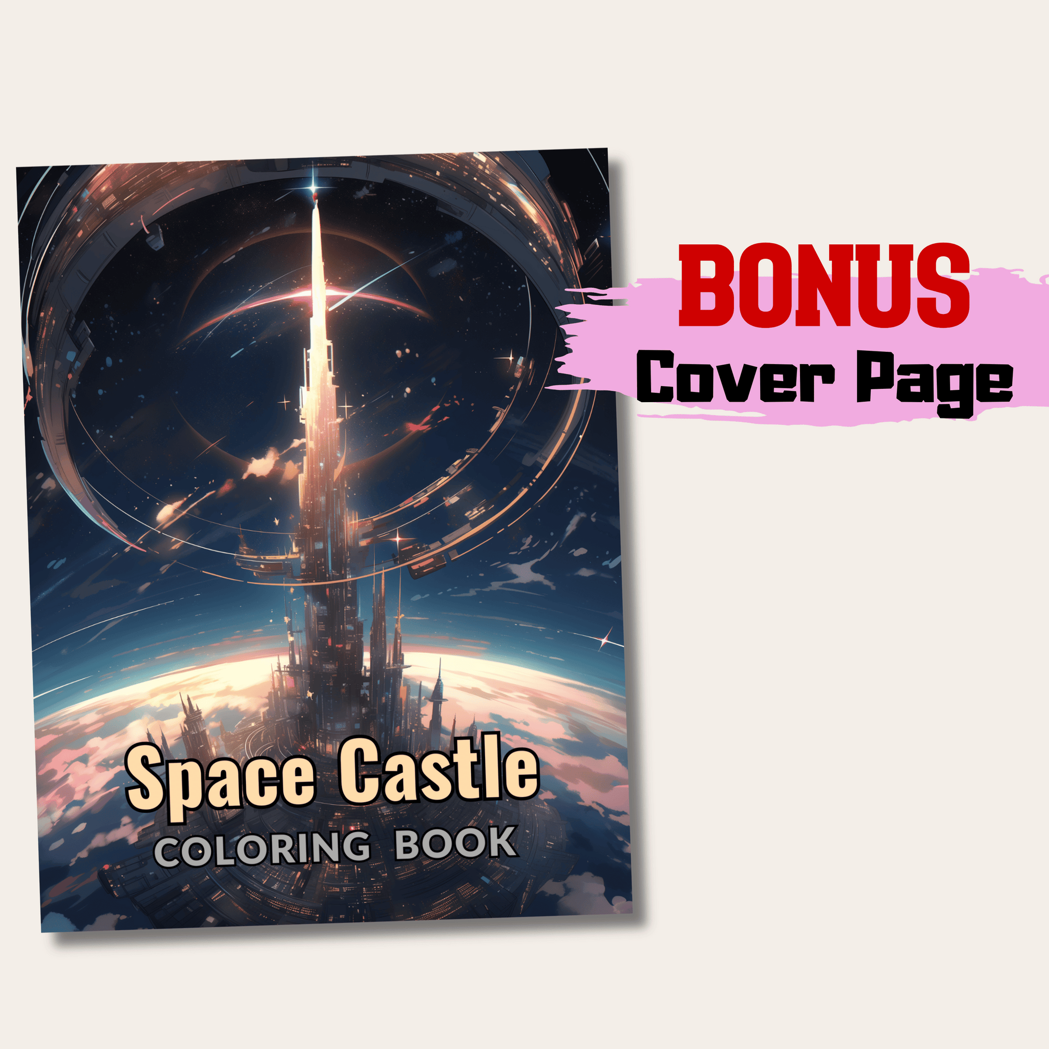 Space Castle Coloring Book, Top-Rated Space Themed Book – Funny Print ...