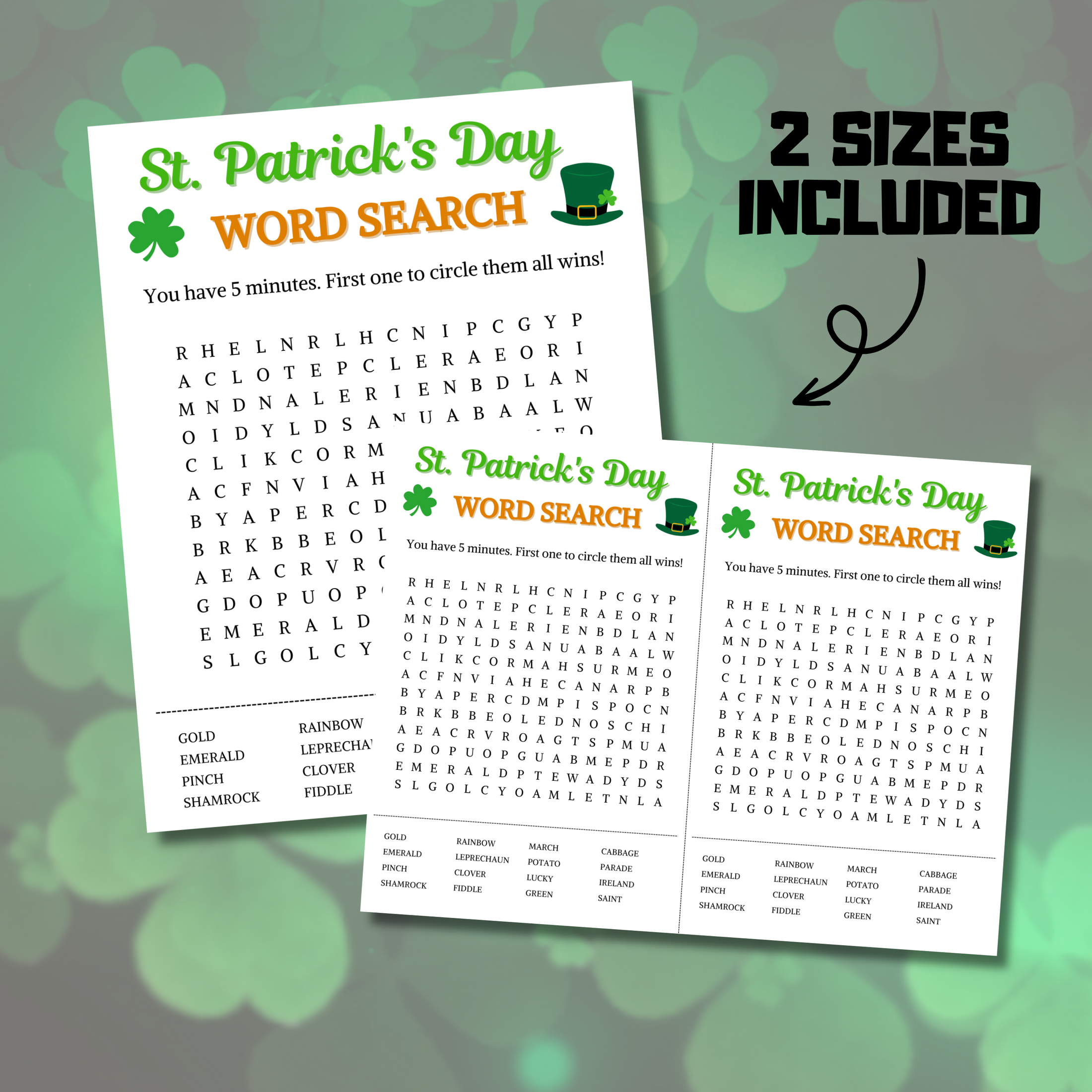 St. Patrick's Day Word Search Game | St. Patrick's Day Word Find Game ...